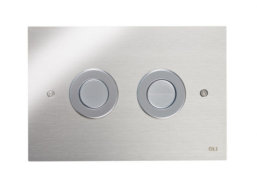 Push Plate with Kit for Cistern Chrome TREND Oli | Dar Ceramica Centre
