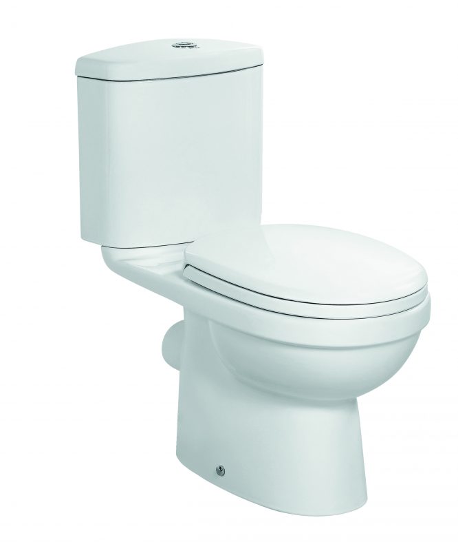 WC Toilet Complete CT1076B P-Type Castleware | Dar Ceramica Centre