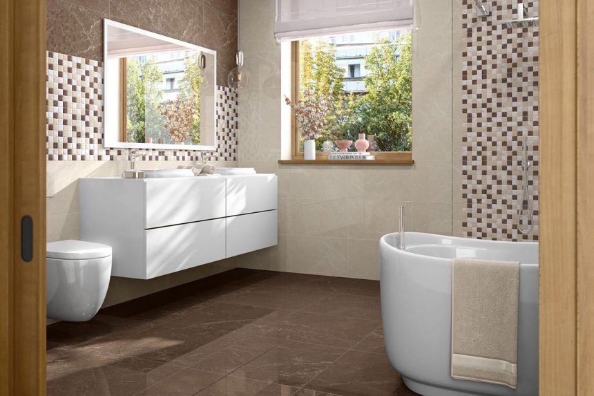 At. Rlv. Murano Beige Bathroom Wall Tiles. | Dar Ceramica Centre